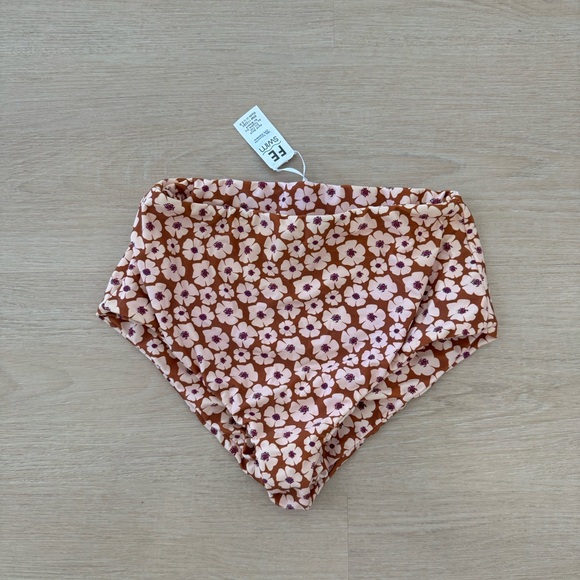 Fighting Eel | Swim | Fighting Eel Floral Swim Bottom Pink And Brown ...